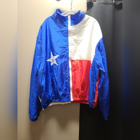 Jackets & Coats | Vintage Texas Flag Windbreaker Jacket Xl | Poshmark